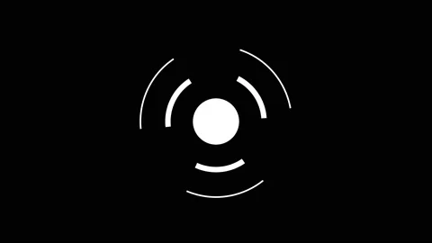 White HUD element User interface on isol... | Stock Video | Pond5