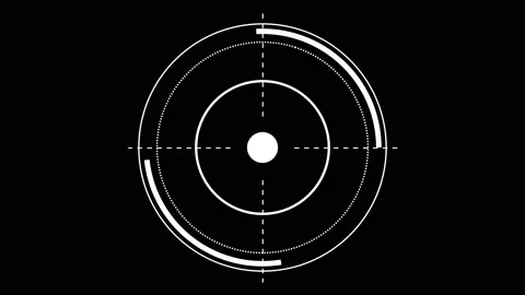 White HUD element User interface on isol... | Stock Video | Pond5