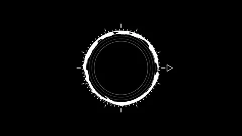 White HUD element User interface on isol... | Stock Video | Pond5