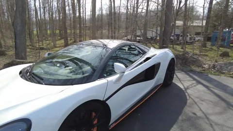 White Hypercar Exotic Sportscar Walkarou... | Stock Video | Pond5