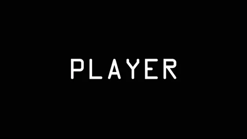 White icon of PLAYER word appears on a b... | Stock Video | Pond5