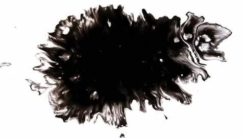 White Ink Drops Falling on Black Backgro... | Stock Video | Pond5