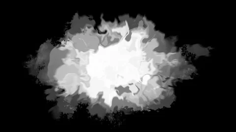 White ink splash effect on alpha backgro... | Stock Video | Pond5