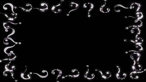 White iridescent blinking question marks... | Stock Video | Pond5
