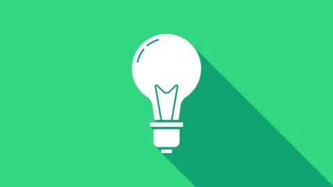 White Light bulb with concept of idea ic... | Stock Video | Pond5