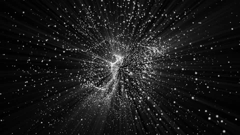 white light emitting animated particles.... | Stock Video | Pond5