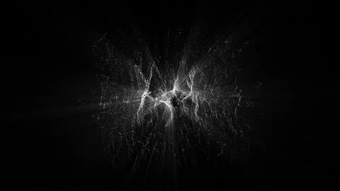 white light emitting animated particles.... | Stock Video | Pond5