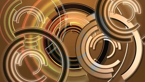 white light moving in circular strip gol... | Stock Video | Pond5