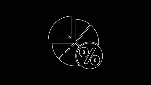 White line Graph, schedule, chart, diagr... | Stock Video | Pond5