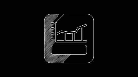 White line Graph, schedule, chart, diagr... | Stock Video | Pond5