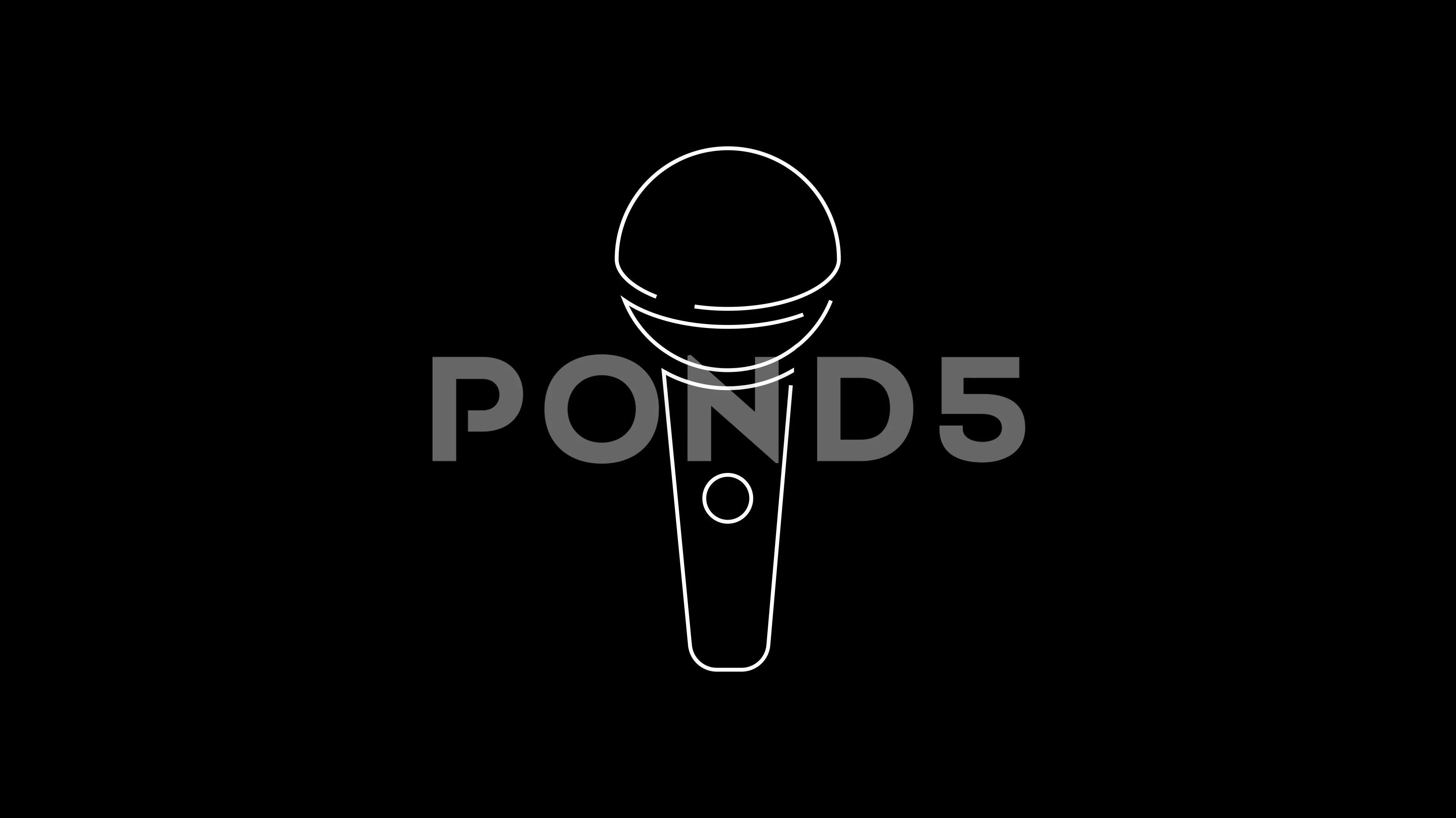 White Microphone Icon