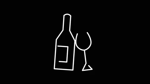 White line restaurant icons pack in cart... | Stock Video | Pond5