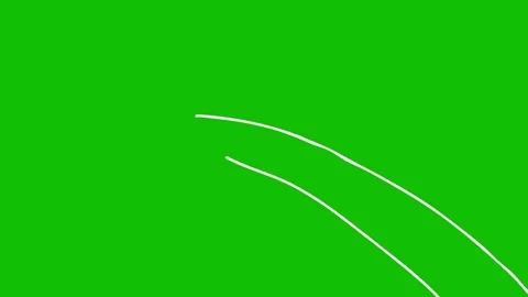 White lines animation on green screen 4k... | Stock Video | Pond5