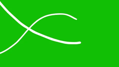 White lines animation on green screen 4k... | Stock Video | Pond5