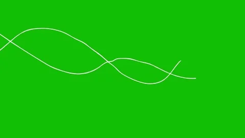 White lines animation on green screen 4k... | Stock Video | Pond5