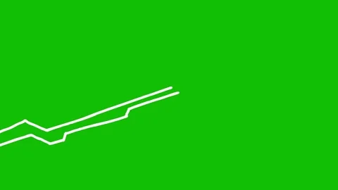 White lines animation on green screen 4k... | Stock Video | Pond5