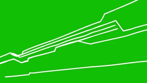 White lines animation on green screen 4k... | Stock Video | Pond5