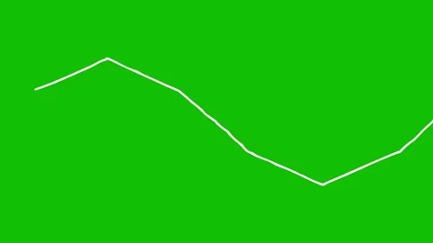 White lines animation on green screen 4k... | Stock Video | Pond5