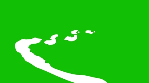 White lines animation on green screen 4k... | Stock Video | Pond5