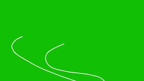 White lines animation on green screen 4k... | Stock Video | Pond5