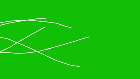 White lines animation on green screen 4k... | Stock Video | Pond5