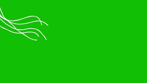 White lines animation on green screen 4k... | Stock Video | Pond5