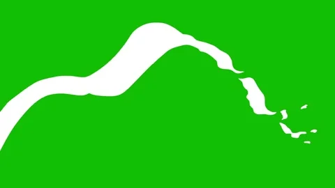 White lines animation on green screen 4k... | Stock Video | Pond5