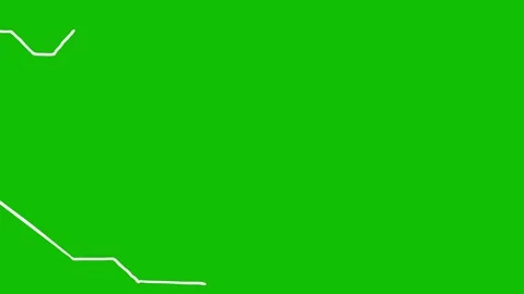 White lines animation on green screen 4k... | Stock Video | Pond5