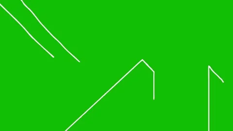 White lines animation on green screen 4k... | Stock Video | Pond5