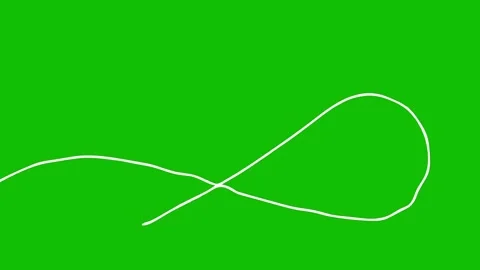 White lines animation on green screen 4k... | Stock Video | Pond5