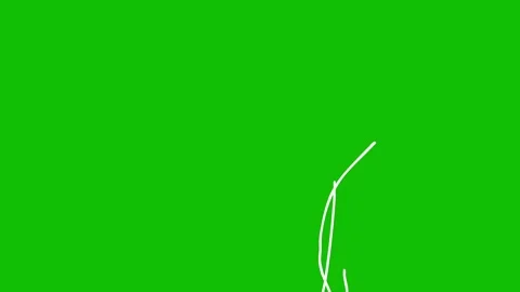 White lines animation on green screen 4k... | Stock Video | Pond5