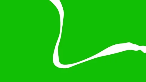 White lines animation on green screen 4k... | Stock Video | Pond5