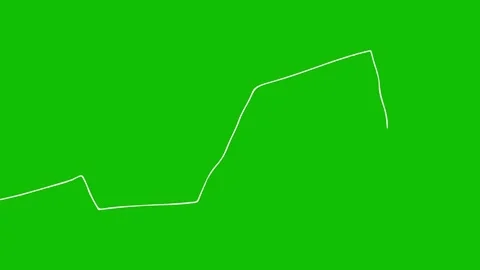 White lines animation on green screen 4k... | Stock Video | Pond5