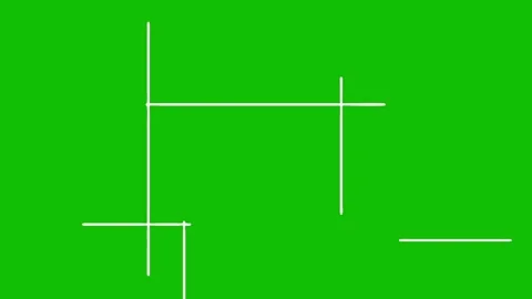 White lines animation on green screen 4k... | Stock Video | Pond5