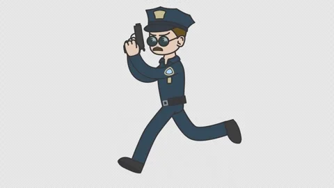 White male police officer with a mustach... | Stock Video | Pond5