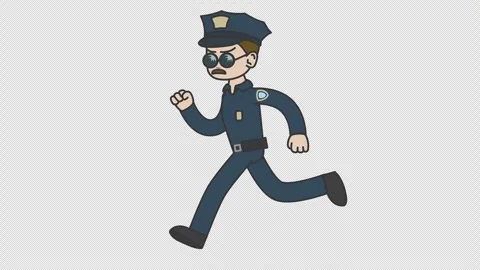 White male police officer with a mustach... | Stock Video | Pond5