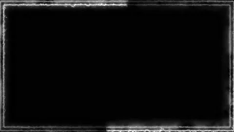 White neon frame glow energy light on bl... | Stock Video | Pond5