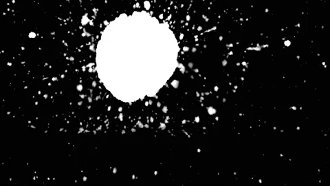 White paint splash, ink droplet, liquid ... | Stock Video | Pond5
