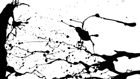 White paint splash, ink droplet, liquid... | Stock Video | Pond5