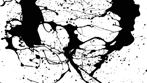 White paint splash, ink droplet, liquid ... | Stock Video | Pond5