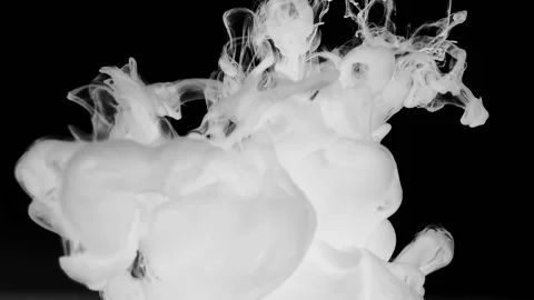 white paint splash, ink droplet, ink spl... | Stock Video | Pond5