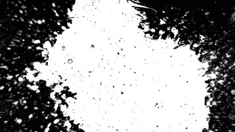 white paint splash, ink droplet, liquid ... | Stock Video | Pond5