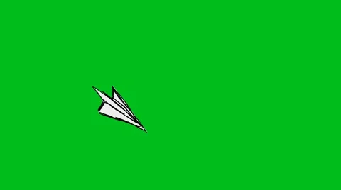 White Paper Airplane - plane - Animation... | Stock Video | Pond5