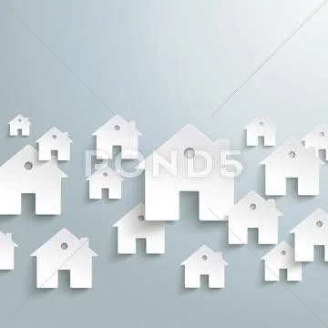 White paper houses background: Royalty Free #30804522