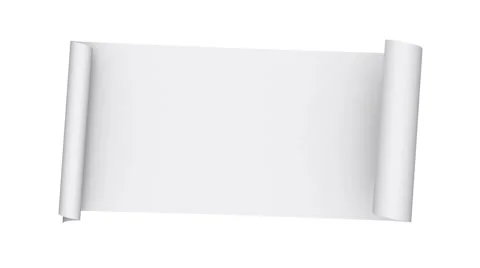 White Paper Scroll Stock Videos – Royalty-Free HD & 4K Videos