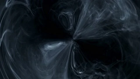 White particles and ink slowly moving on... | Stock Video | Pond5