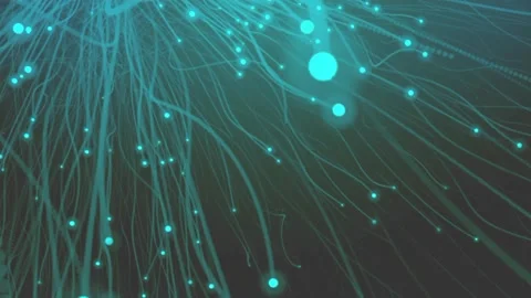 White Particles With Green Background Lo... | Stock Video | Pond5