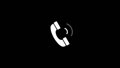White phone icon sound wave animation | Stock Video | Pond5