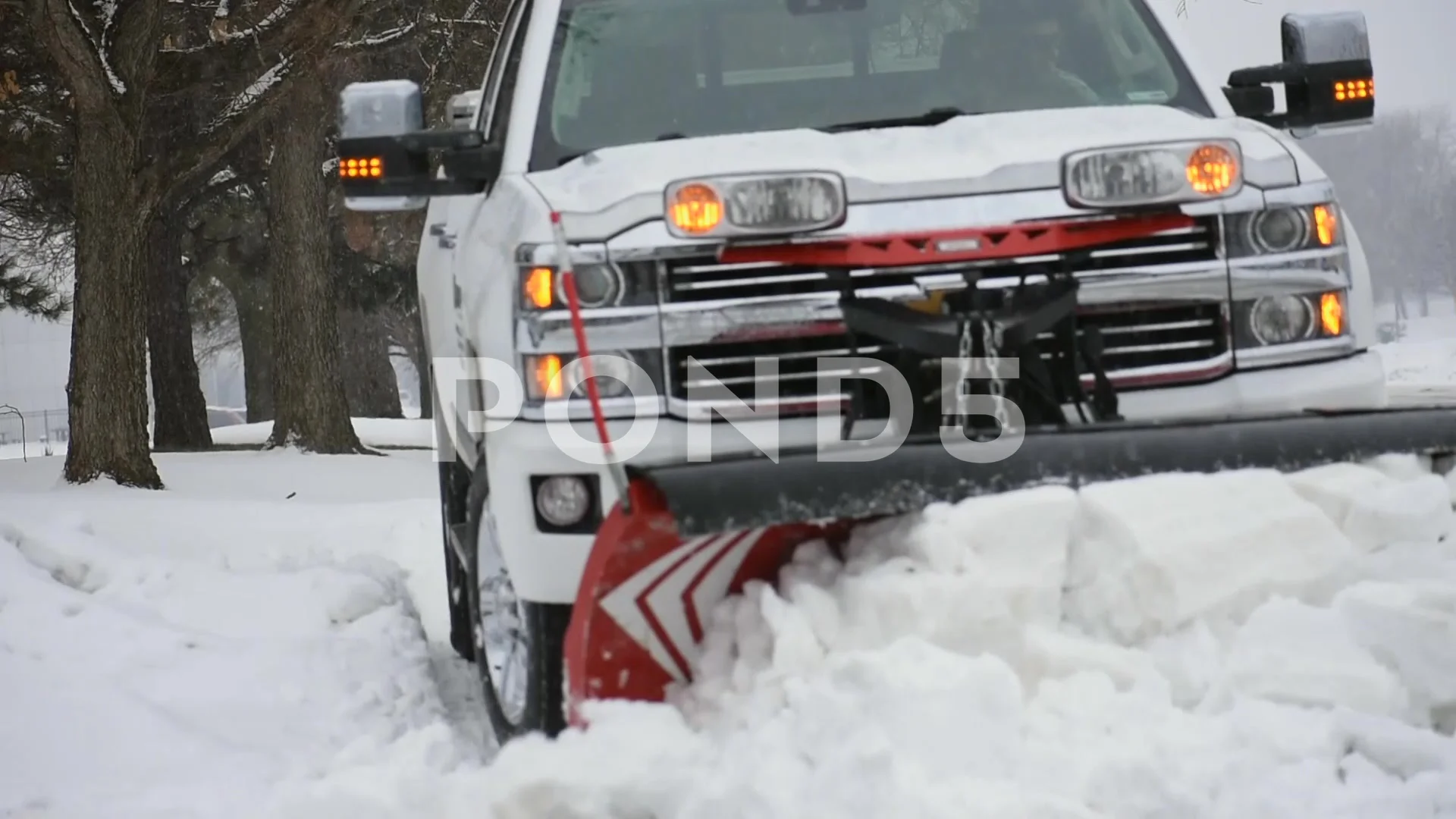 White Pickup Snow Plow Removal Durable And Light V Plow Pickup Snow