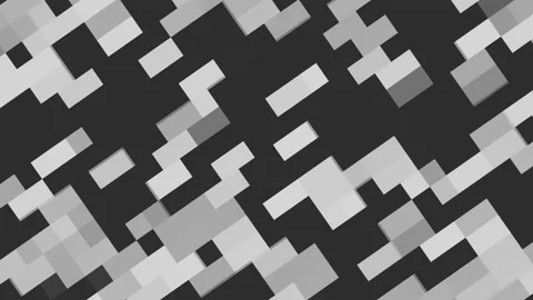 White pixels in 8 bit pattern on black g... | Stock Video | Pond5